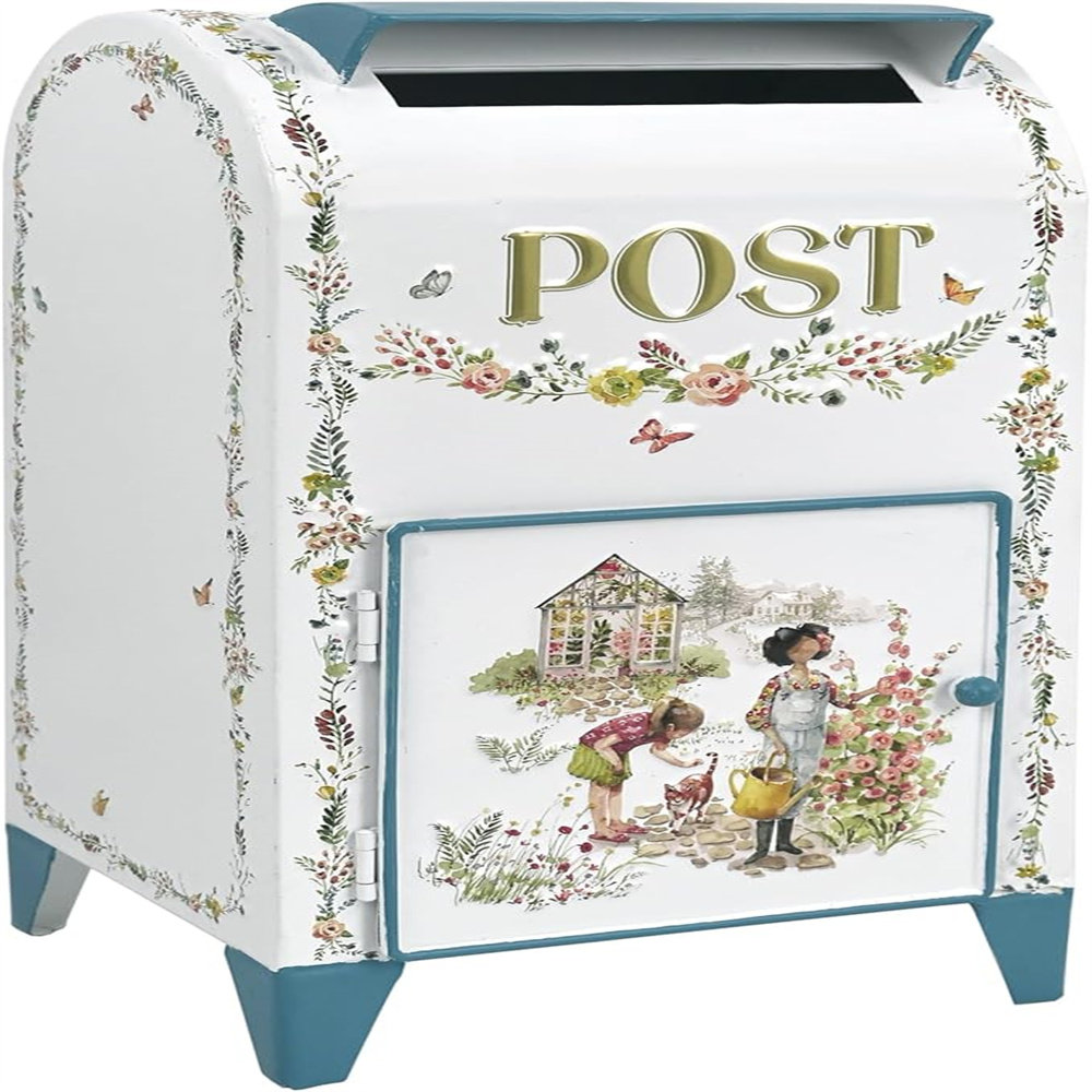 RIZPET Post Box Wedding Mailbox Vintage Mailbox Decorative Mail Boxes ...