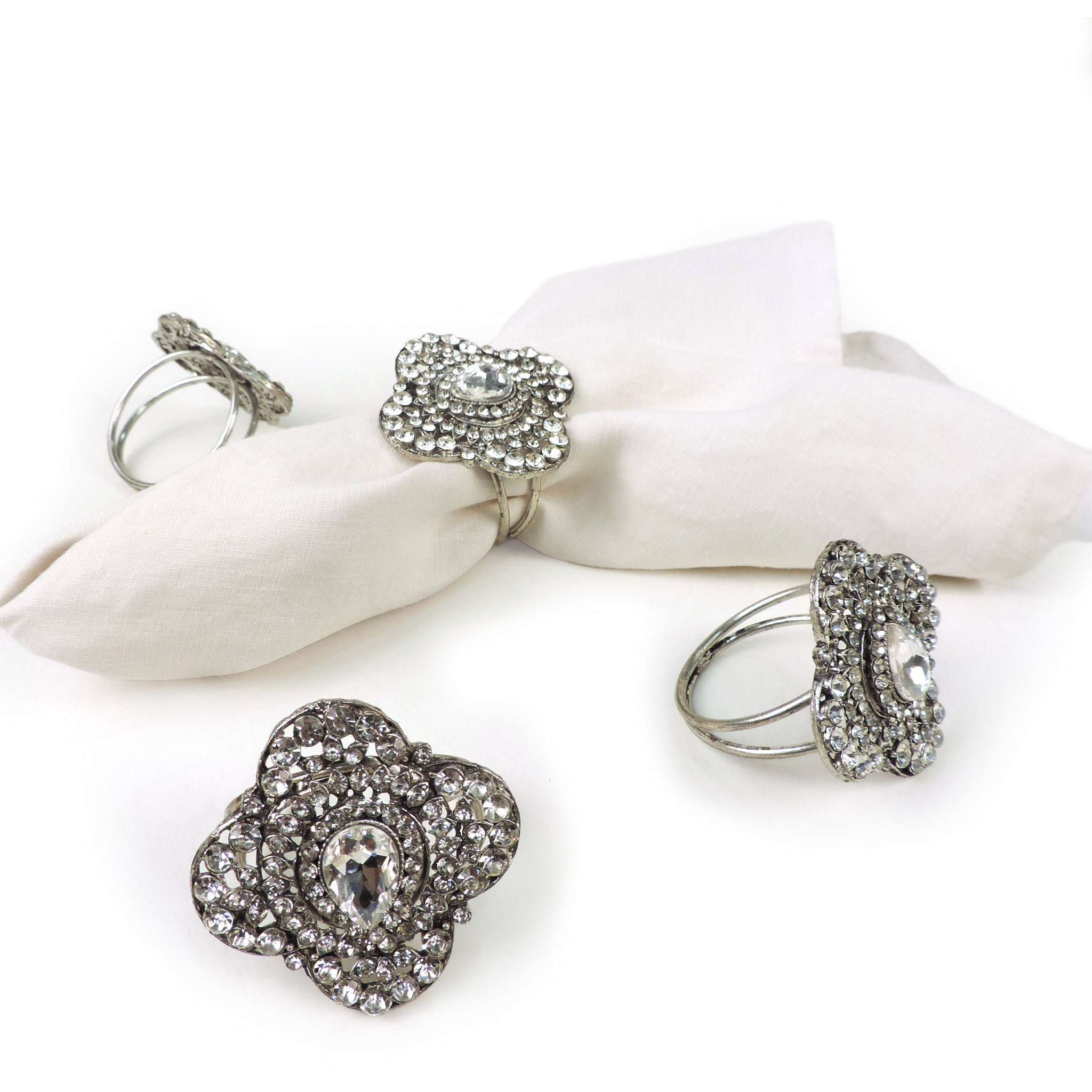 Trunkin' Bold Jeweled Napkin Rings | Wayfair