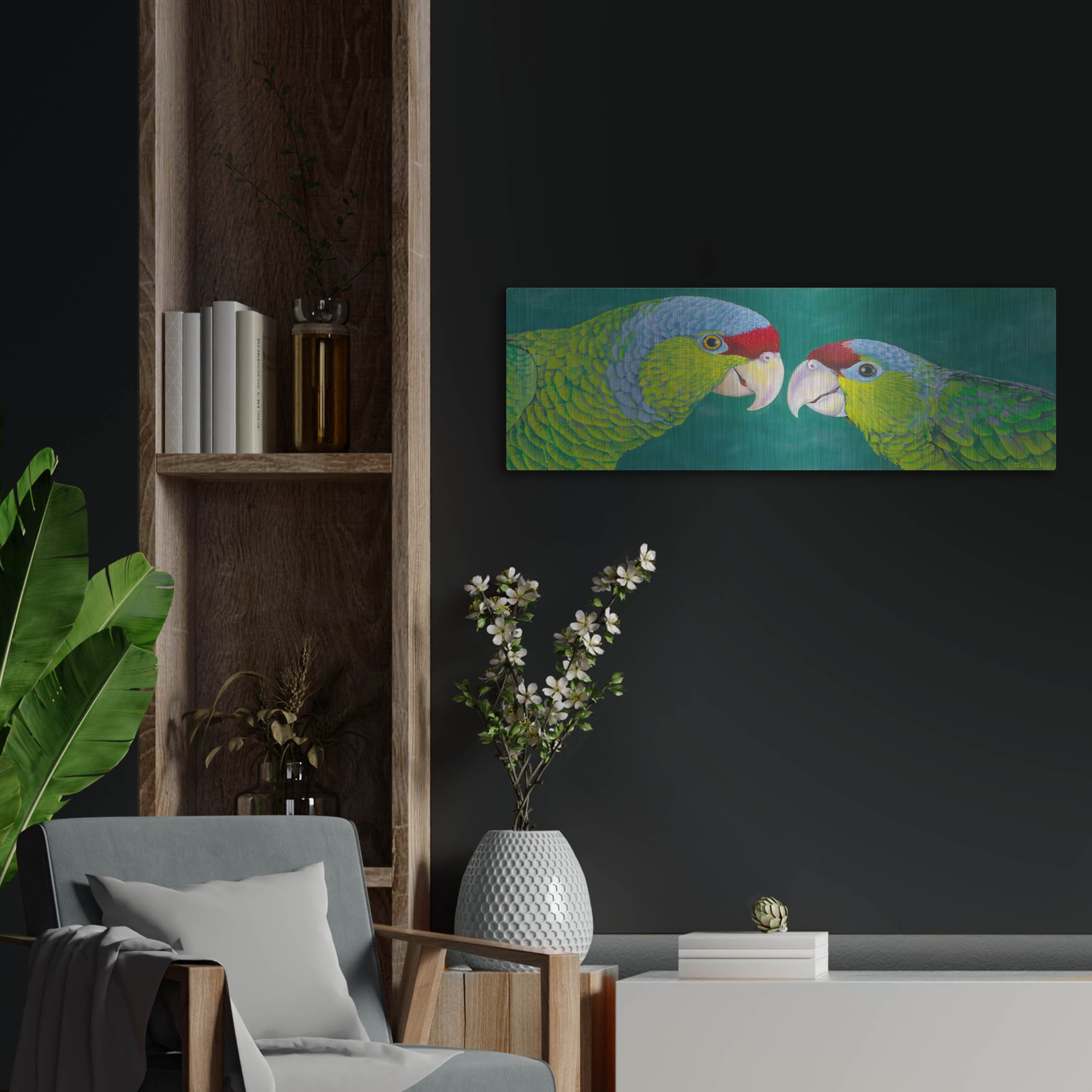 Bay Isle Home™ " Lilac Crowned Amazons " by Tim Marsh on Metal | Wayfair