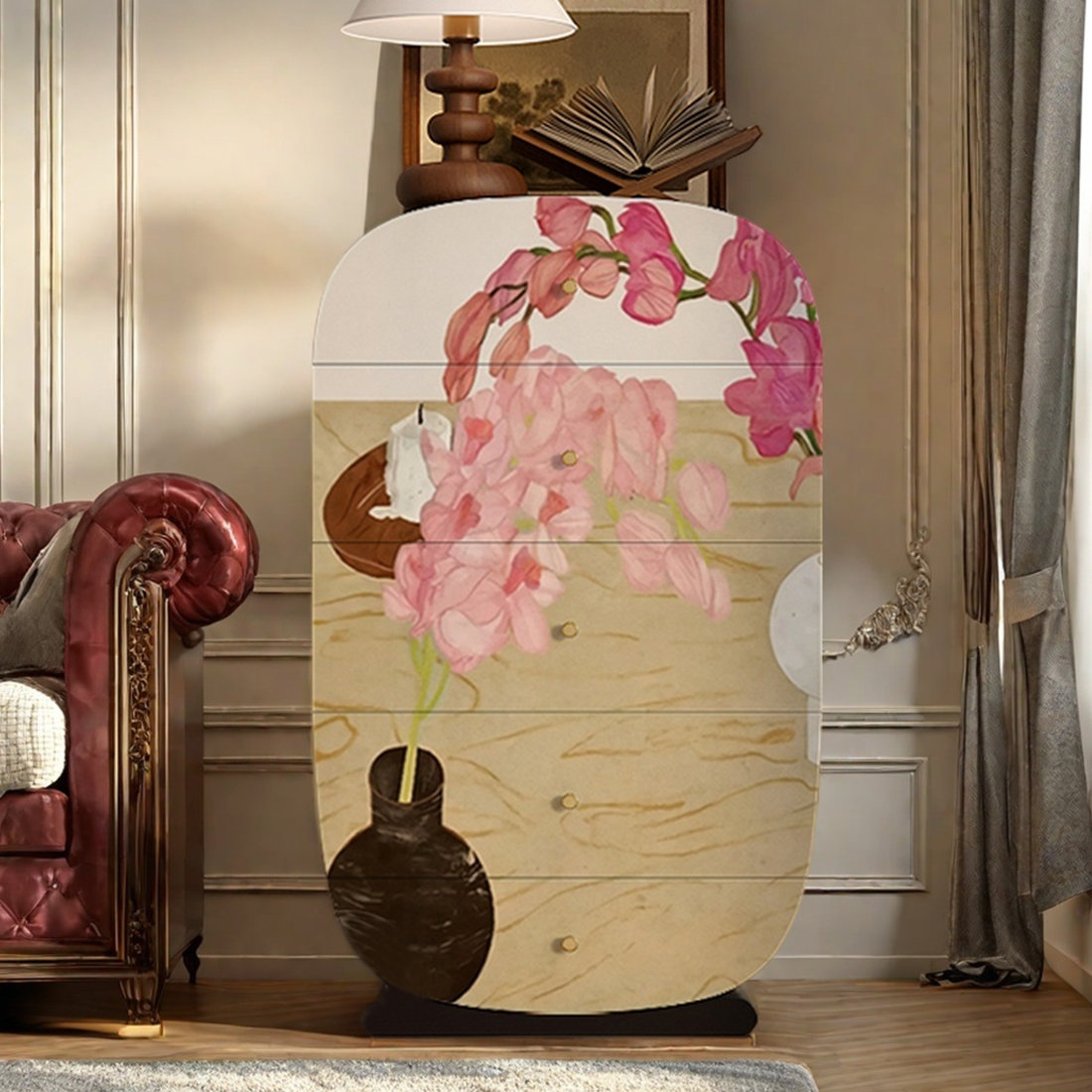 Winston Porter Artistic multi-functional wooden drawer cabinet ...