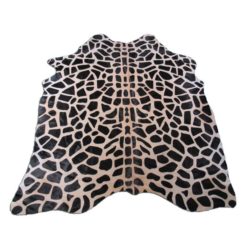 Dakota Fields Handmade Giraffe Print Cowhide Rug | Wayfair