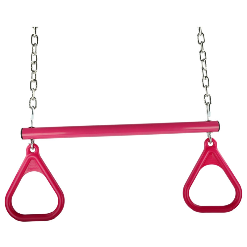Swing Set Stuff Trapeze Bar and Rings with Uncoated Chain - Wayfair Canada