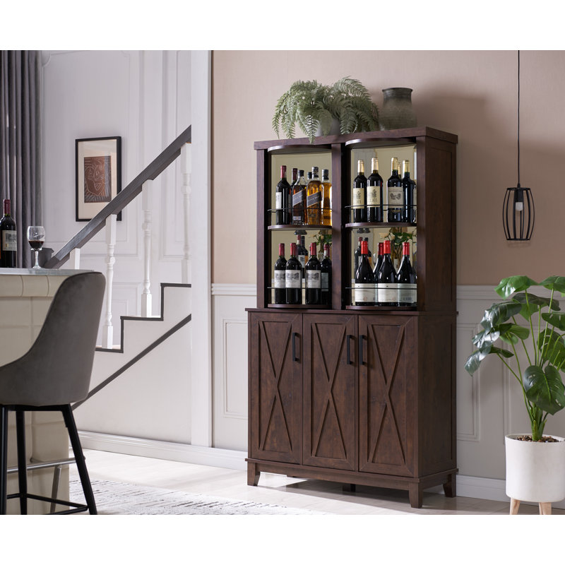 Laurel Foundry Modern Farmhouse® Brierfield Rotating Bar Cabinet ...