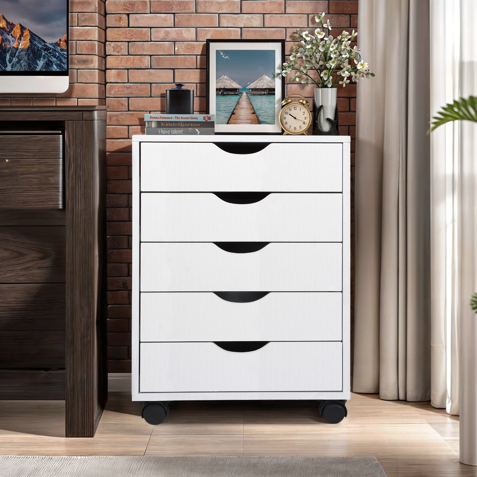 Ebern Designs Eveliz 4-Drawer Mobile Vertical Filing Cabinet - Wayfair ...