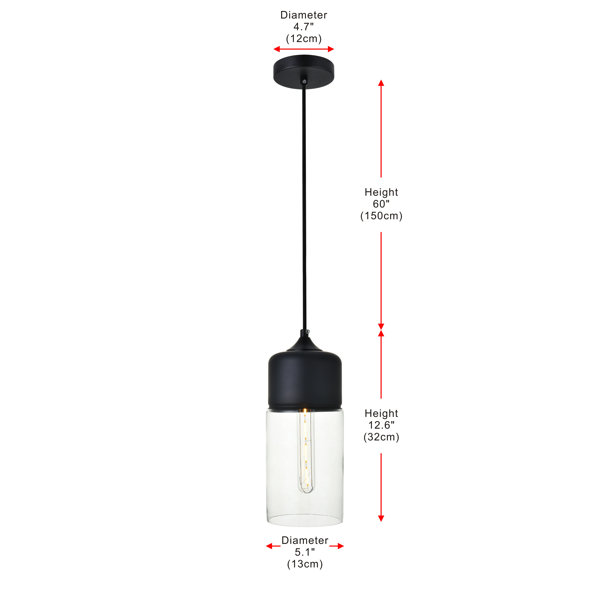Viv + Rae Chamberland 1 - Light Single Pendant & Reviews | Wayfair