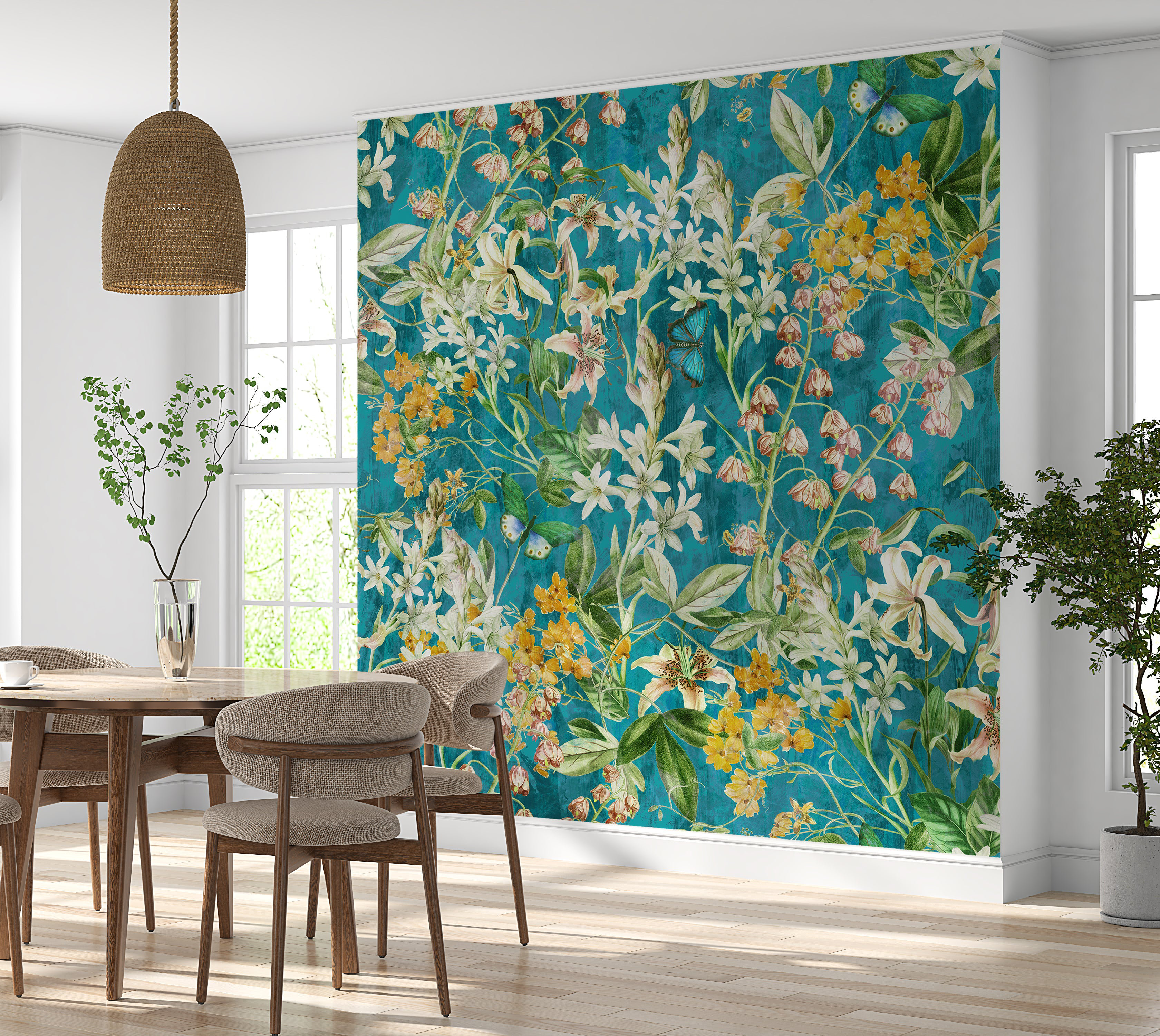 Rosalind Wheeler Christopher Peel & Stick Botanical Wall Mural - Spring ...