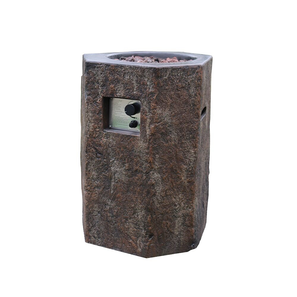 Loon Peak® Stillmore Concrete Propane Fire Column | Wayfair