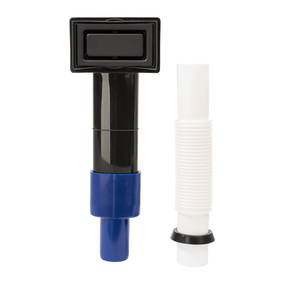 Abode Rectangular overflow (90x30mm vertical) in Matt Black | Wayfair.co.uk