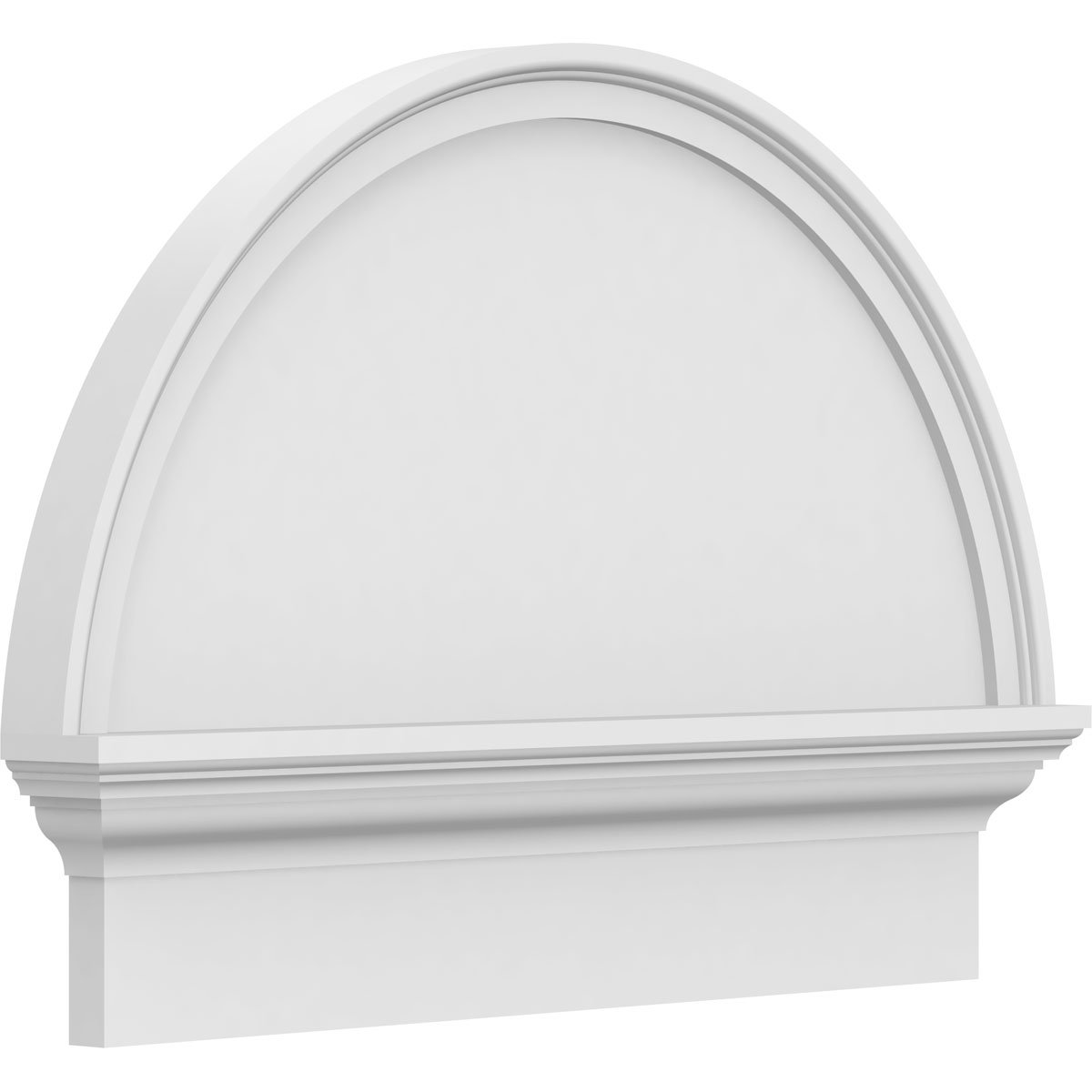 Ekena Millwork Half Round Smooth Architectural Grade PVC Combination ...