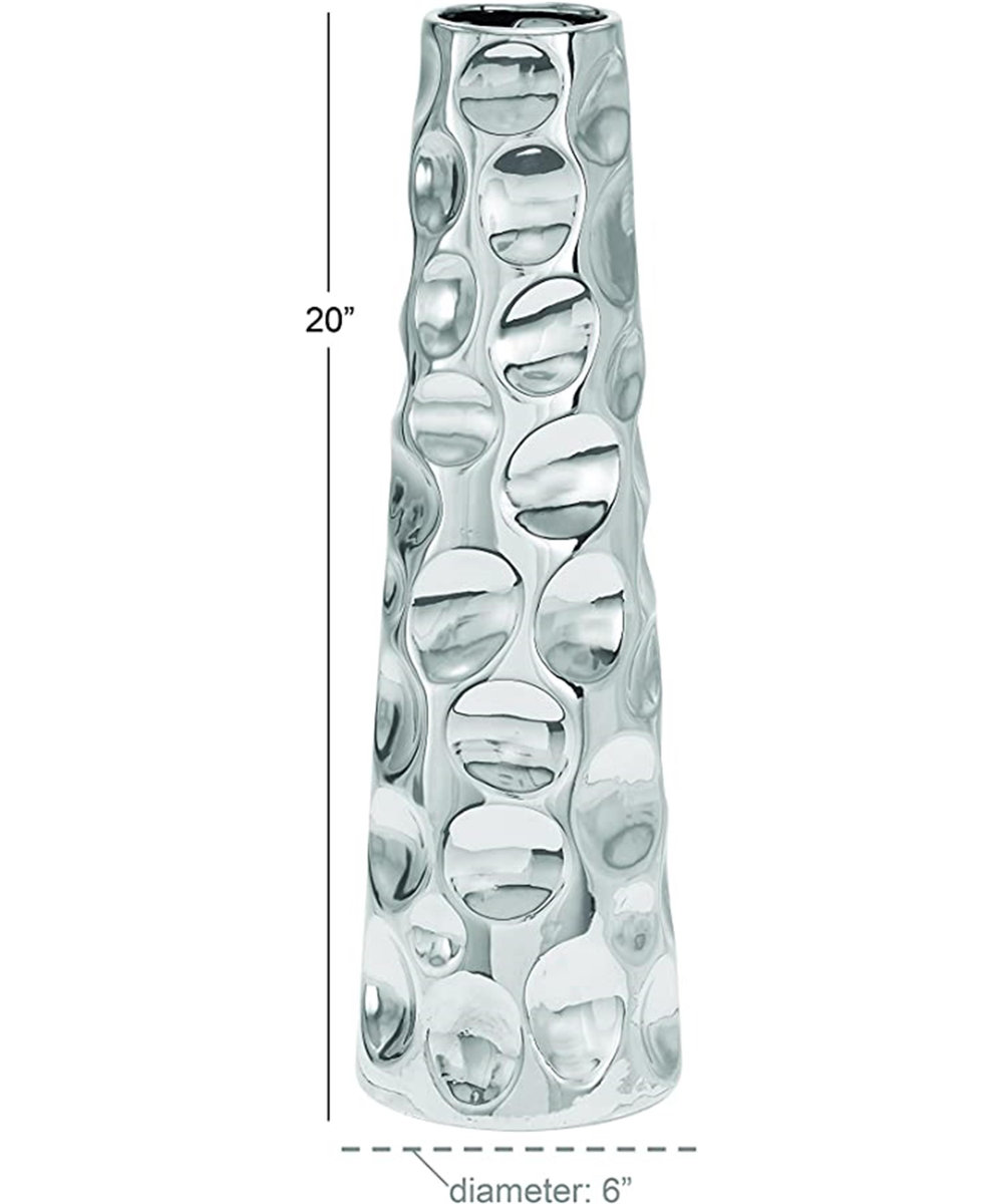 Ivy Bronx Meltham Ceramic Cone Decorative Vase with Concaved Bubble ...