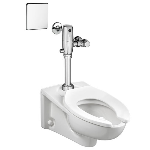 American Standard Afwall GPF Elongated Wall Mounted Flushometer Toilet ...