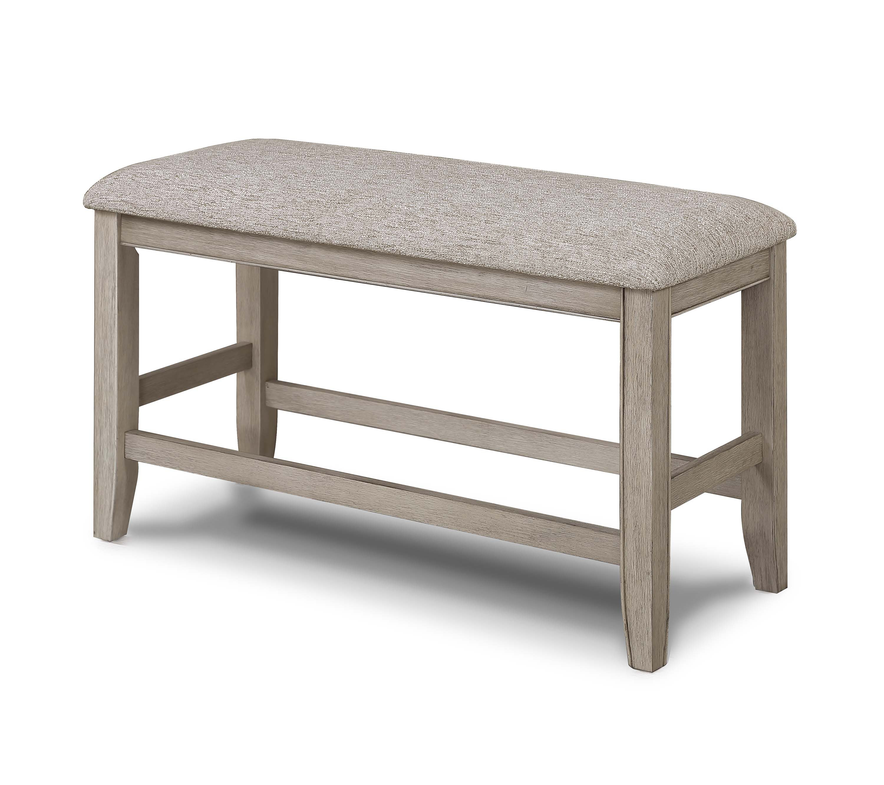 Gracie Oaks Rosembert Linen Blend Upholstered Bench | Wayfair