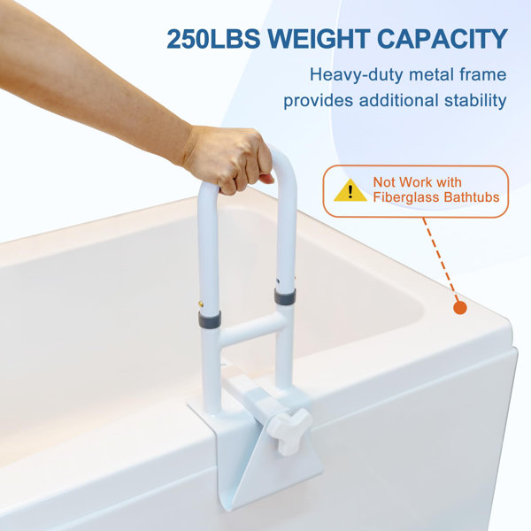 FAST APPLIANCES LLC Grab Bars For Bathtubs And Showers, Adjustable ...
