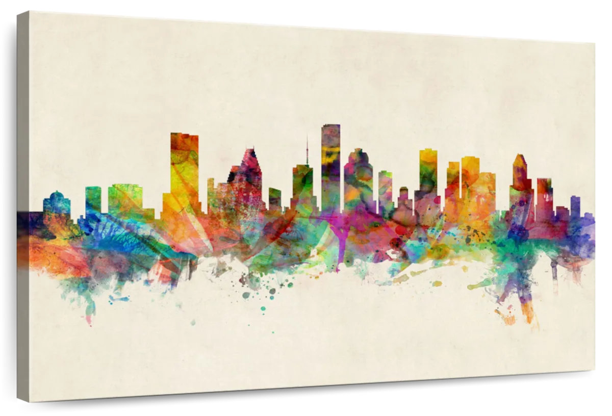 Elephant Stock Houston Texas Skyline III | Wayfair