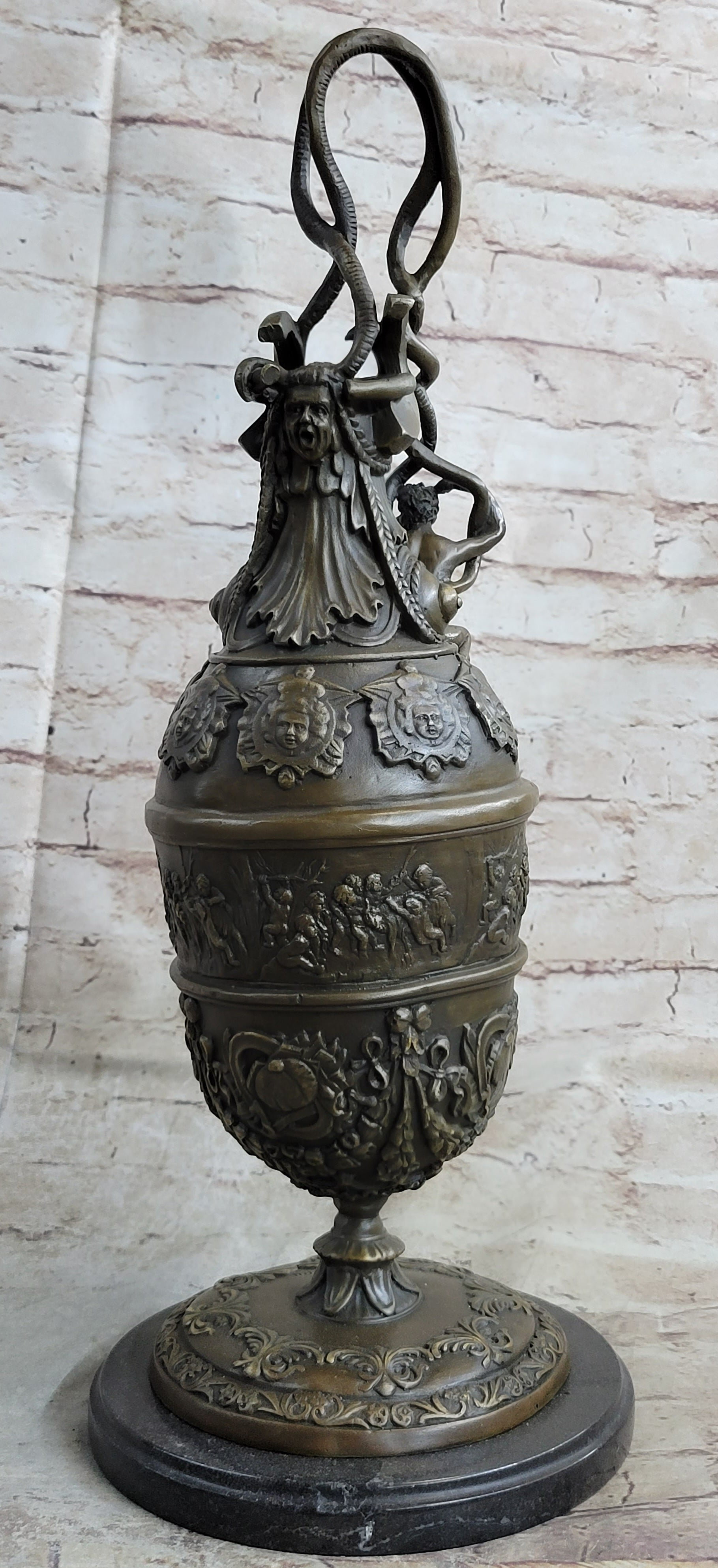 Bloomsbury Market Greek Ancient Handmade Mythology Vintage Vase Urn ...