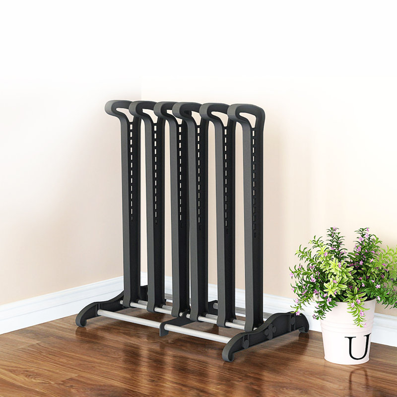 Rebrilliant 3-Pair Boots Rack Adjustable Spacing Heavy Duty Frame Black ...