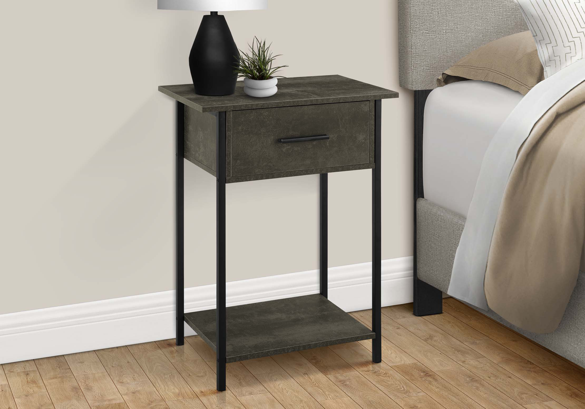 Ebern Designs Accent Table,2 Tier,End,Lamp,Living Room,Side Table ...