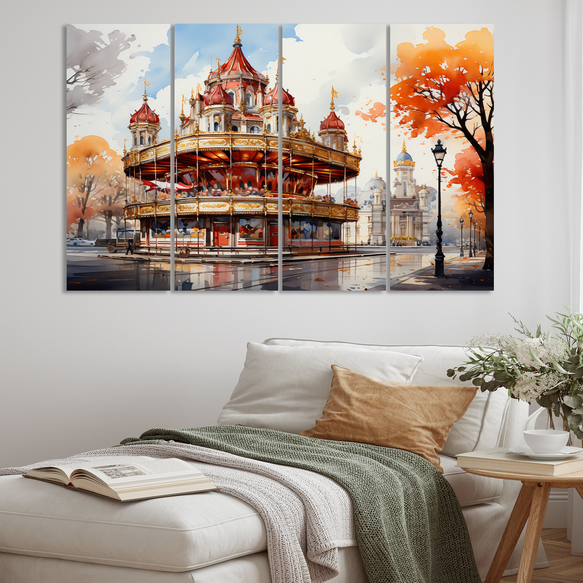 Red Barrel Studio® Carousel Whimsical Delight I - Architecture Metal ...