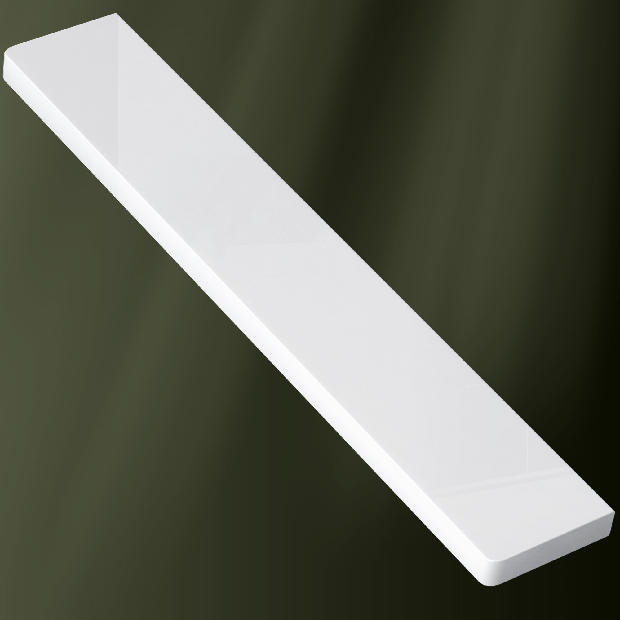 GETPRO 21'' W X 3.5'' D White Polished Sidesplash Solid Surface ...