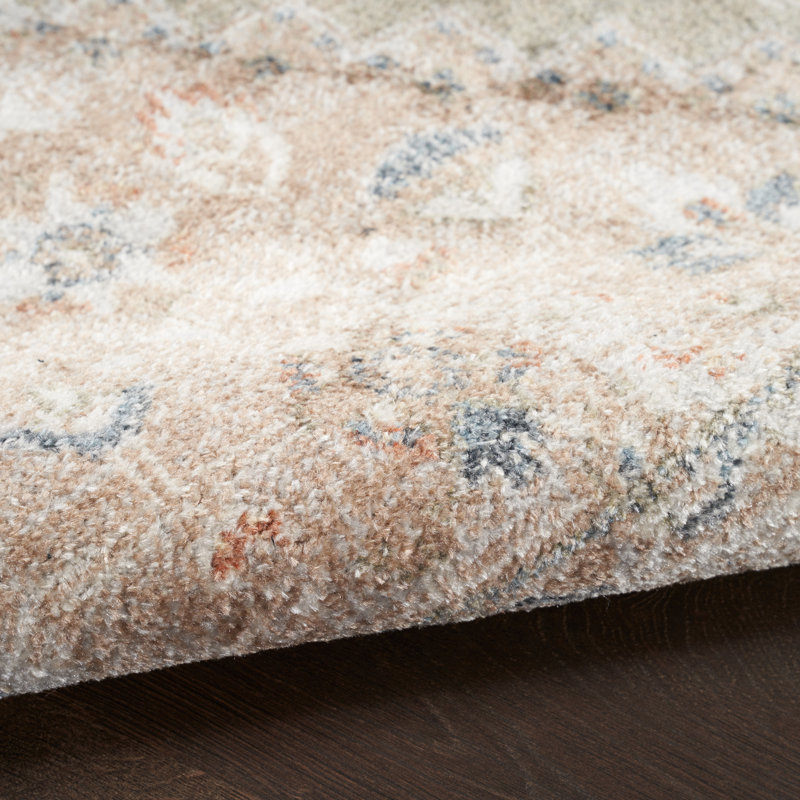 Bungalow Rose Millyr Machine Woven Performance Brown Machine Washable ...