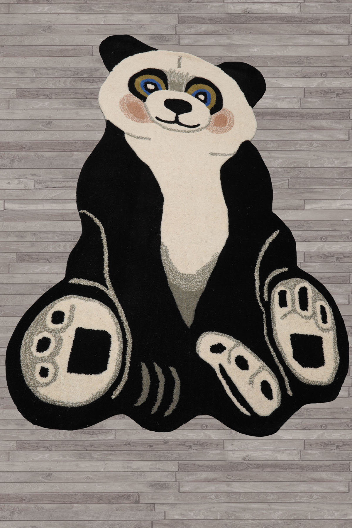 Loon Peak® 3'x5' Tufted Wool Rug Adorned with Charming Panda Design ...