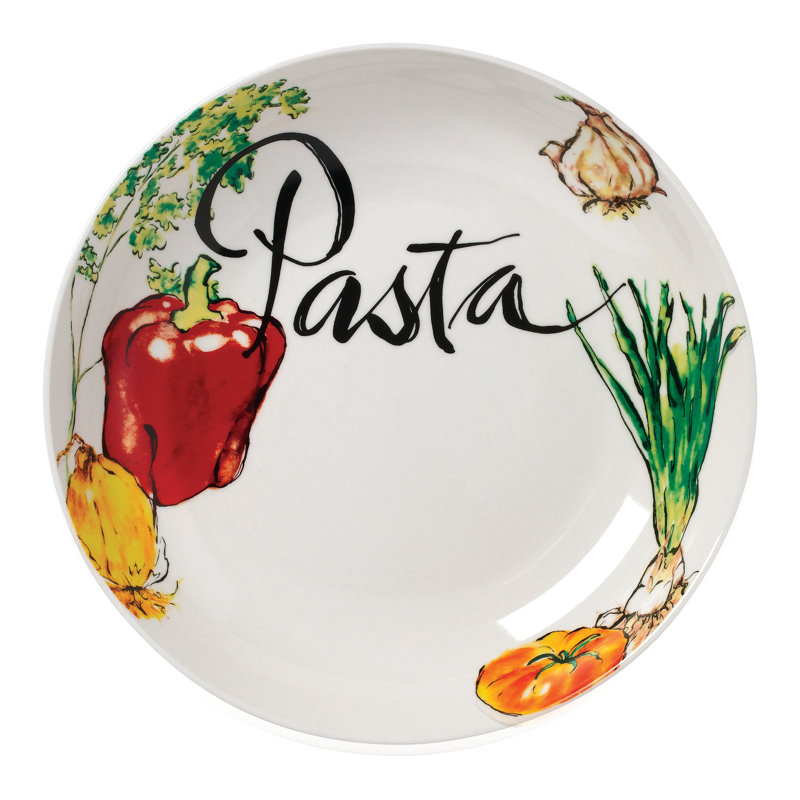 Lorren Home Trends Vegetable Design 5-Piece Pasta Dish Set & Reviews ...