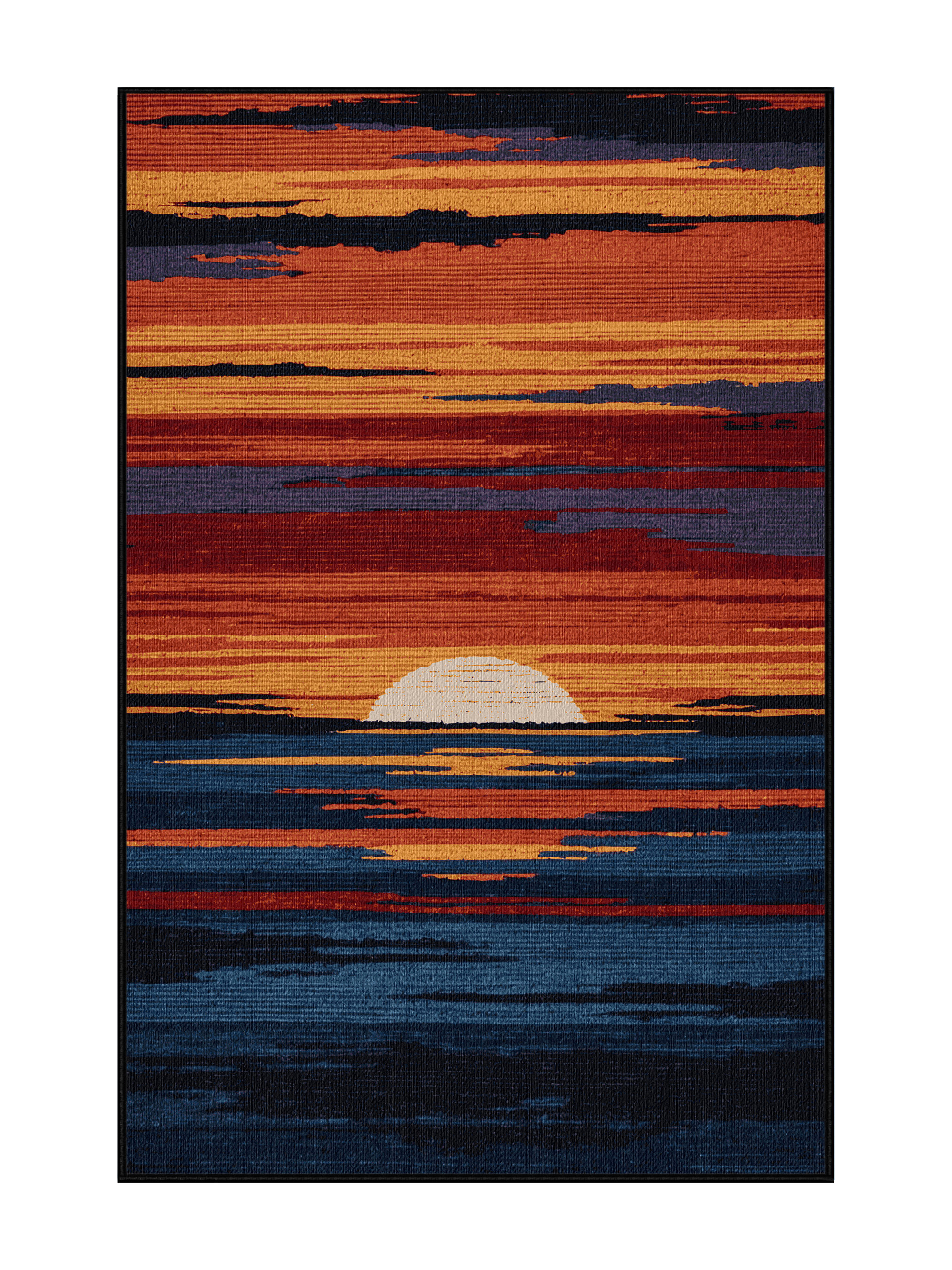 Rosecliff Heights Washable Evening Sunset Farm Area Rug | Wayfair