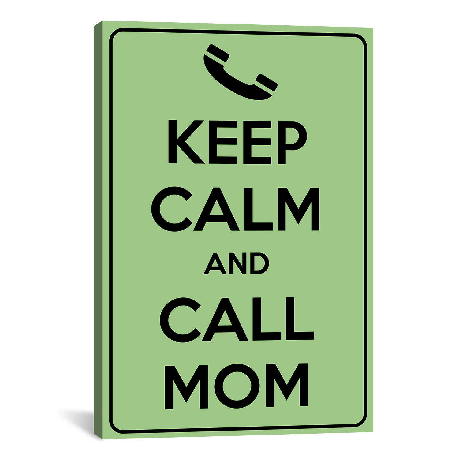 Winston Porter Jetter Keep Calm and Call Mom - Textual Art on Canvas ...