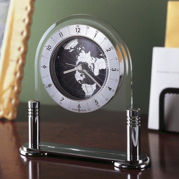 Blue Elephant Glam Analog Acrylic Quartz Alarm Tabletop Clock in ...