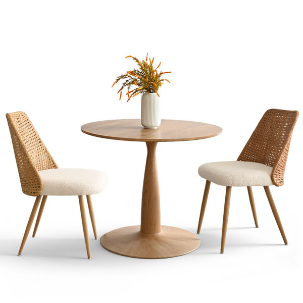 Bay Isle Home™ 2 - Person Dining Table Sets With 34.5'' Round Table & 2 ...