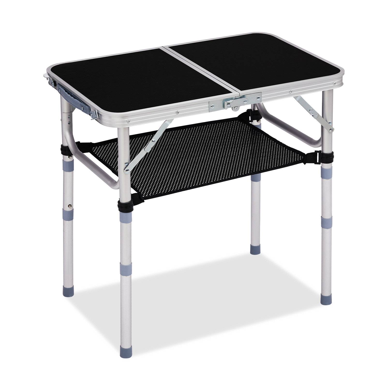 Wrought Studio 2 FT. White Patio Aluminium Folding Table With Mesh ...
