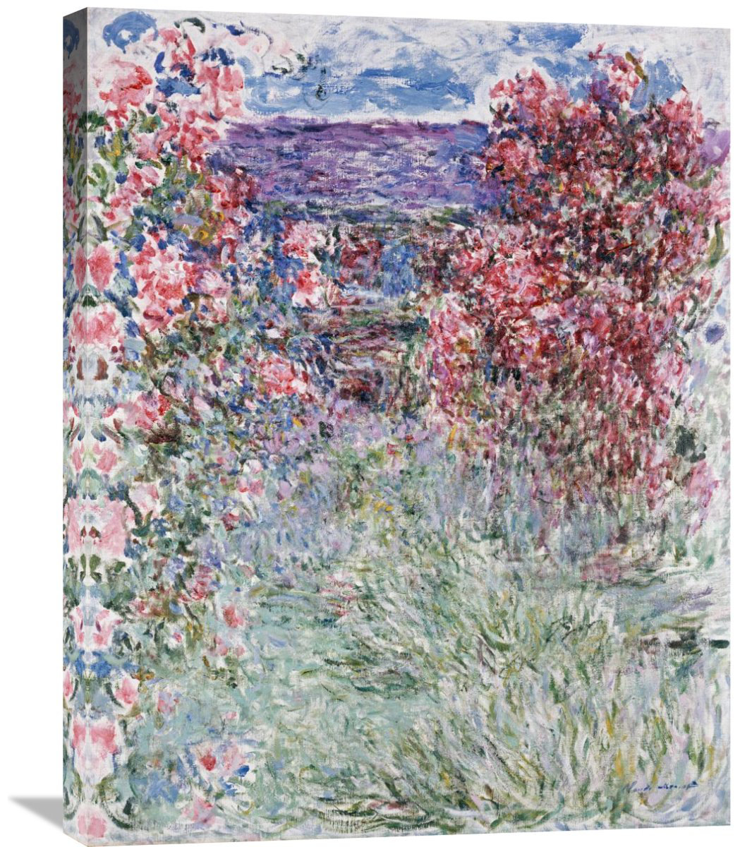 Vault W Artwork The House in the Roses by Claude Monet - Print on ...