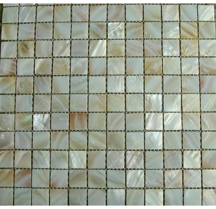 Matrix-Z SeaTile 1" x 1" Seashell Grid Mosaic Wall & Floor Tile | Wayfair