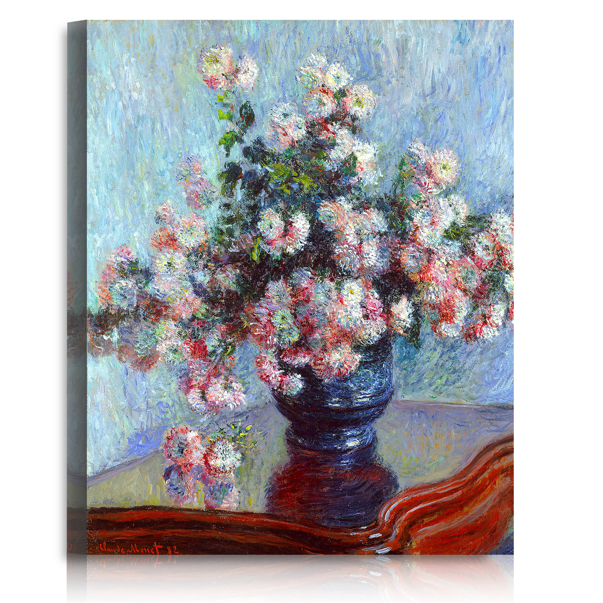 Vault W Artwork Chrysanthemums by Claude Monet The World Classic Art ...