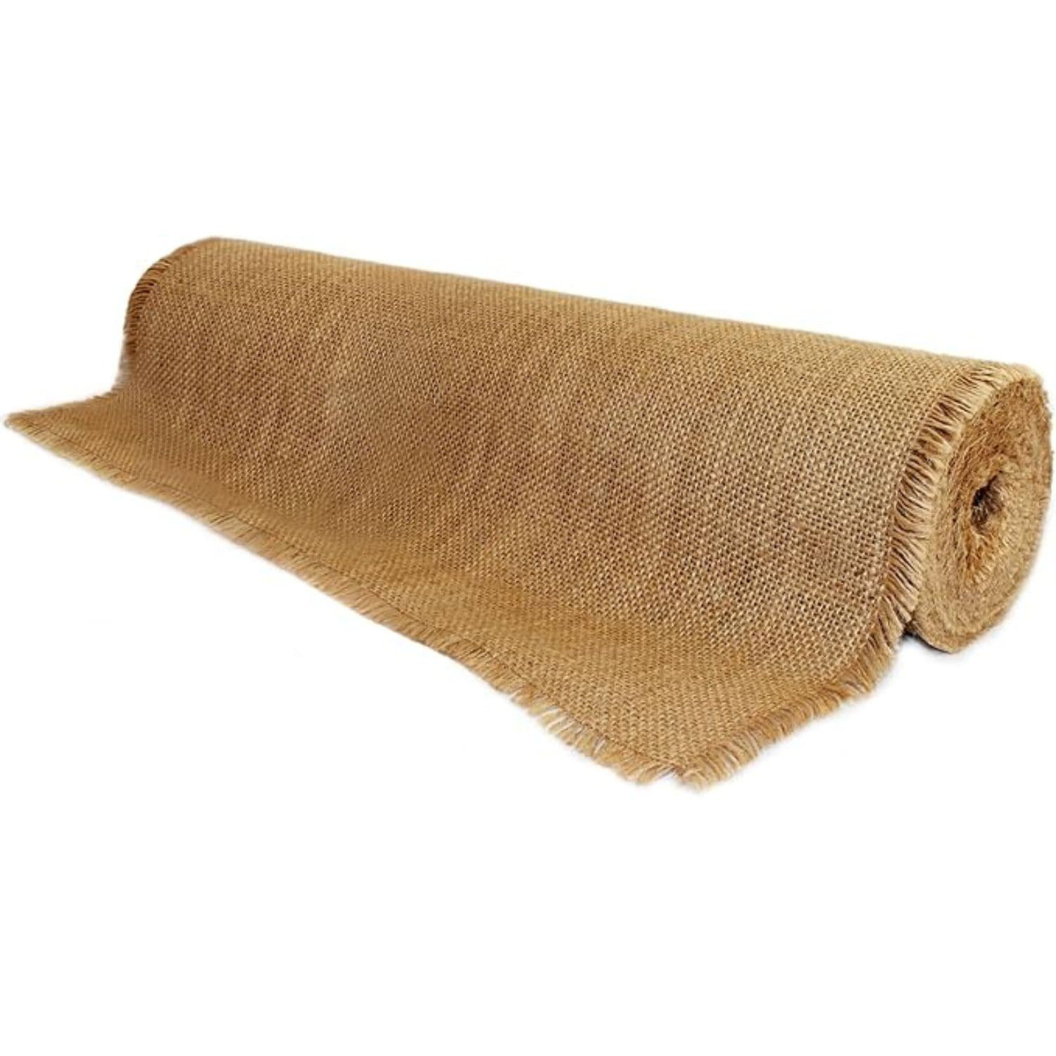 Gracie Oaks 10yd Fringed Burlap Roll | Wayfair