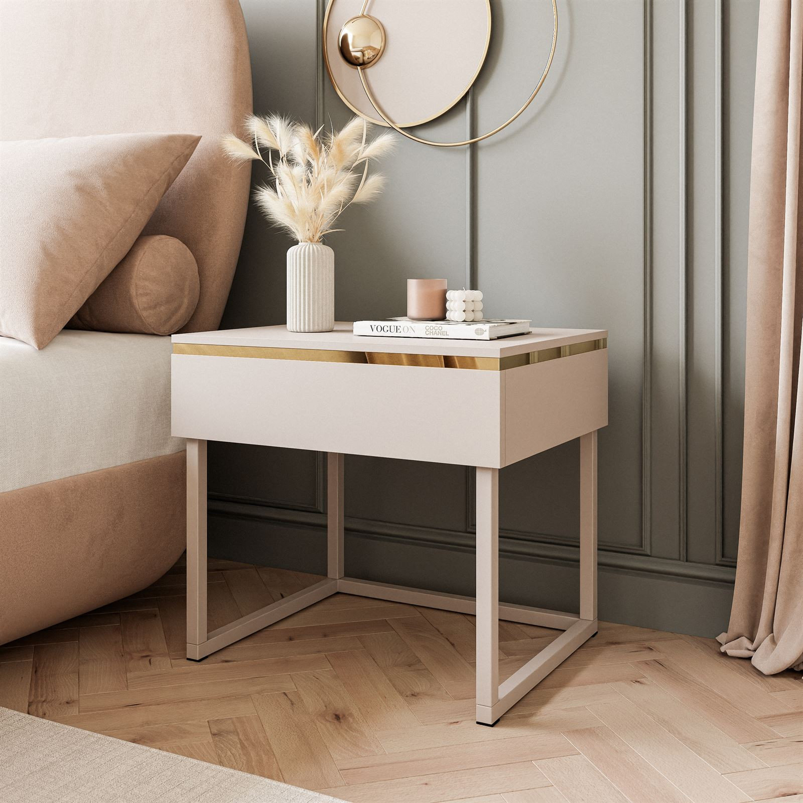 Fairmont Park Kisha Metal Bedside Table & Reviews | Wayfair.ie