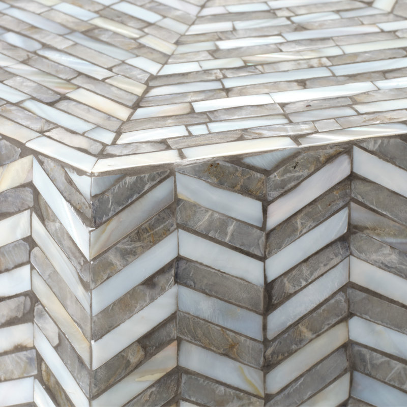 Jamie Young Company Brando Mother Of Pearl Hexagon Side Table | Wayfair