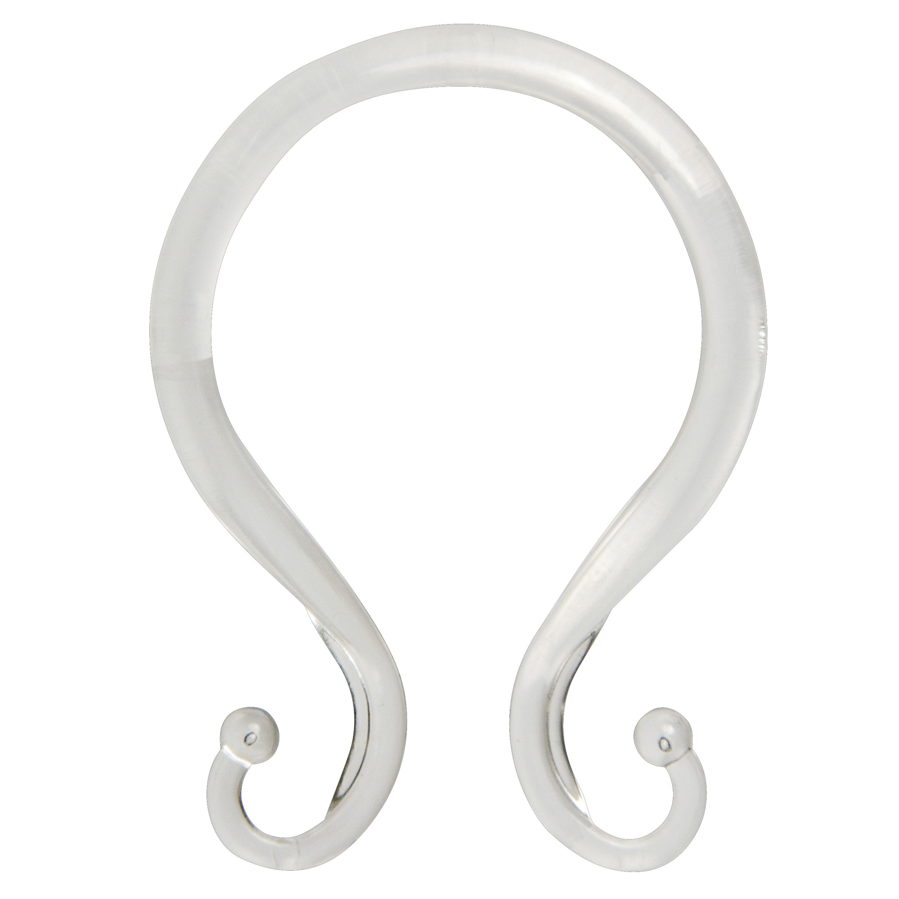 Kenney Rust-Proof Plastic Shower Curtain Double Hooks & Reviews | Wayfair