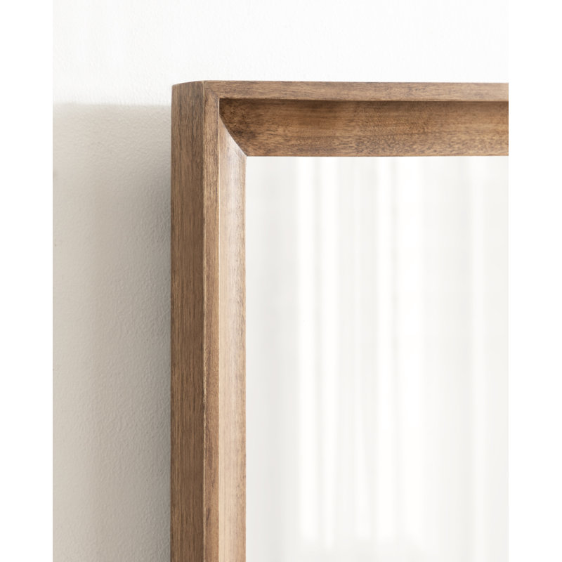 Red Barrel Studio® Cassandrea Decorative Wooden Rectangle Wall Mirror ...