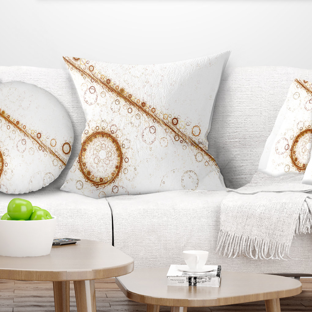 Design Art Abstract Live Cell Protein under Microscope Throw Pillow ...