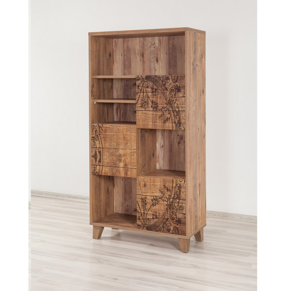 East Urban Home Jager 61" H x 31.5" W Standard Bookcase | Wayfair