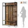 17 Stories 78.74 -Inch Tall Freestanding Clothes Rack With Backboard ...