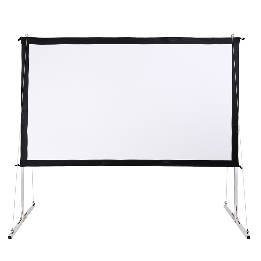 Yescom White 44.875'' x 80.875'' Portable Folding Frame Projector ...