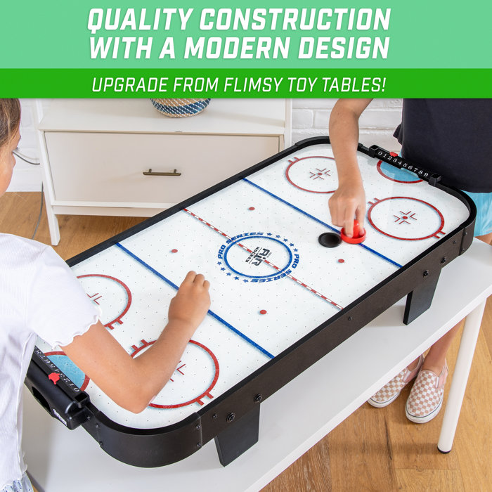 GoSports 40 Inch Table Top Air Hockey Game for Kids - Oak | Wayfair