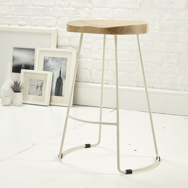 17 Stories Wayman Solid Wood 80cm Stool | Wayfair.co.uk