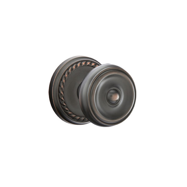 Emtek Waverly Keyed (Entry) Door Knob with Rosette - Wayfair Canada