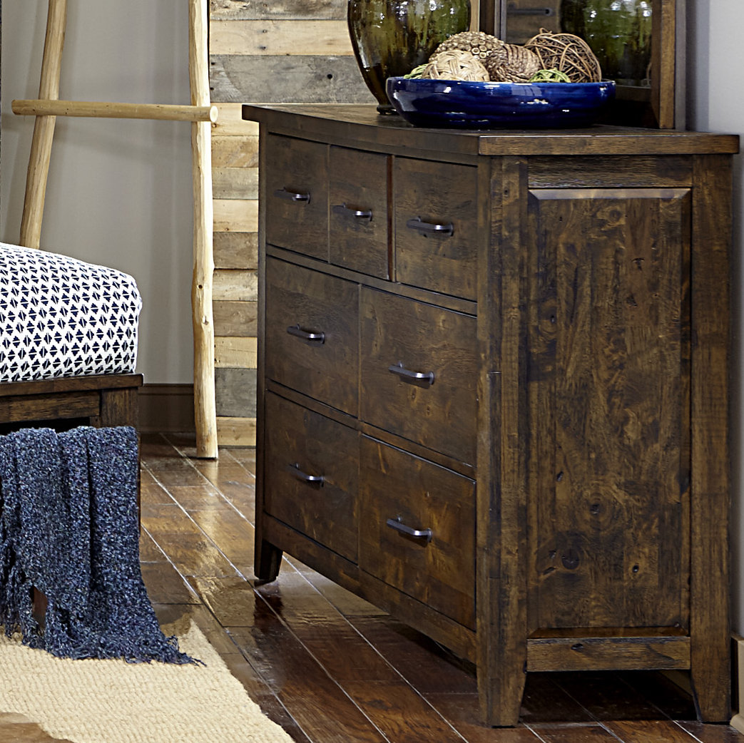 The Twillery Co.® Everton Commode 7 tiroirs avec miroir & Reviews | Wayfair