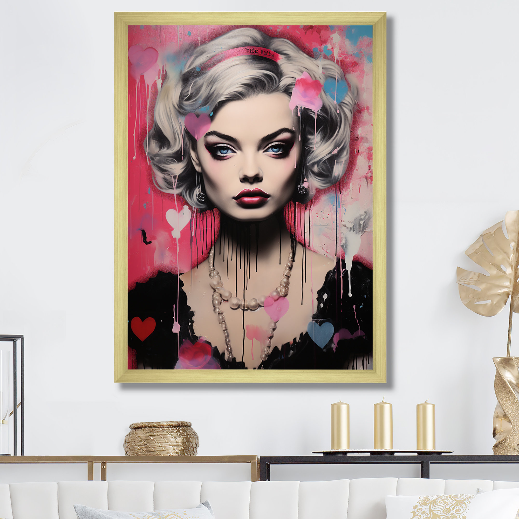 Mercer41 Vibrant Pink Woman In Pop Art II - Pop Art Wall Art | Wayfair