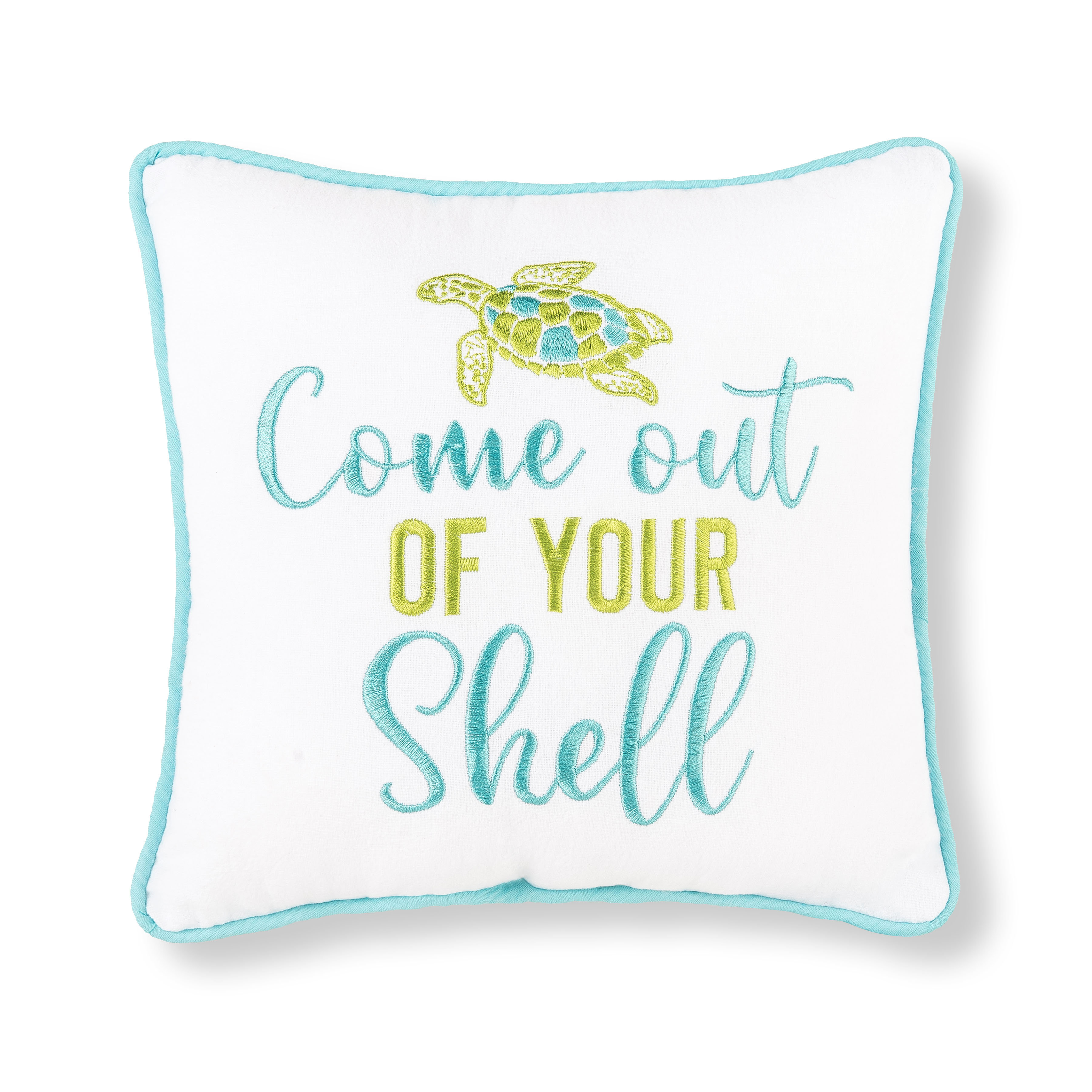 C&F Home Come Out Of Your Shell Embroidered Throw Pillow | Wayfair