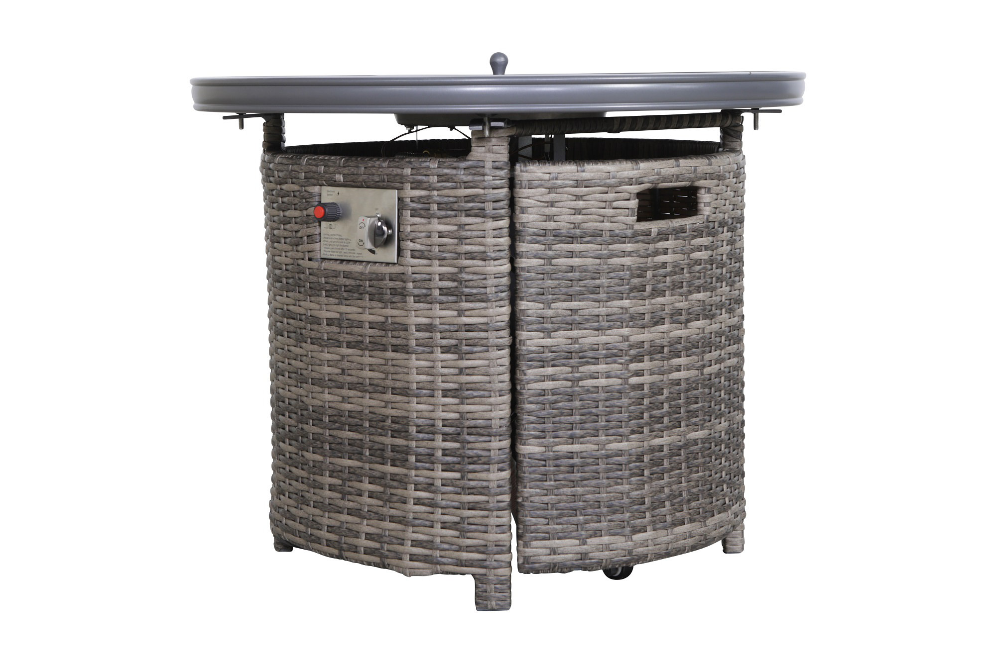 Winston Porter Chamari 25'' H x 32'' W Aluminum Propane Outdoor Fire ...